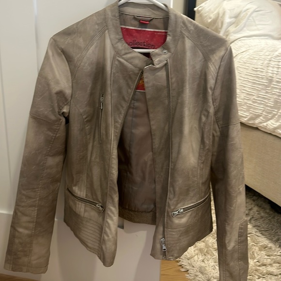 Bernardo | Jackets & Coats | Collection By Bernardo Beige Leather ...